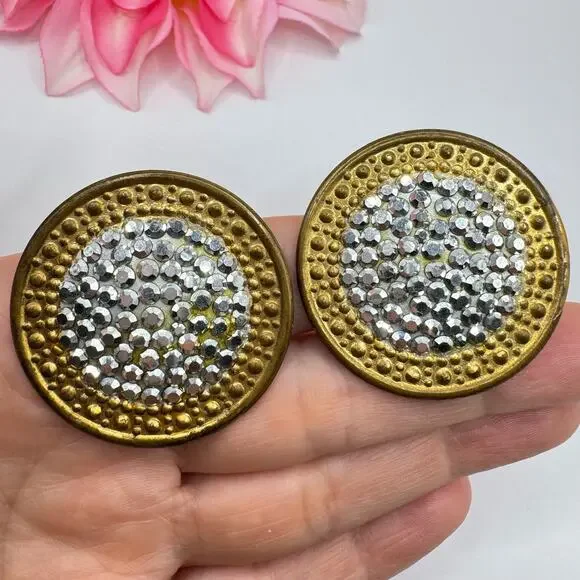 Richard Kerr | Jewelry | Vintage Richard Kerr Rhinestone Shield ...